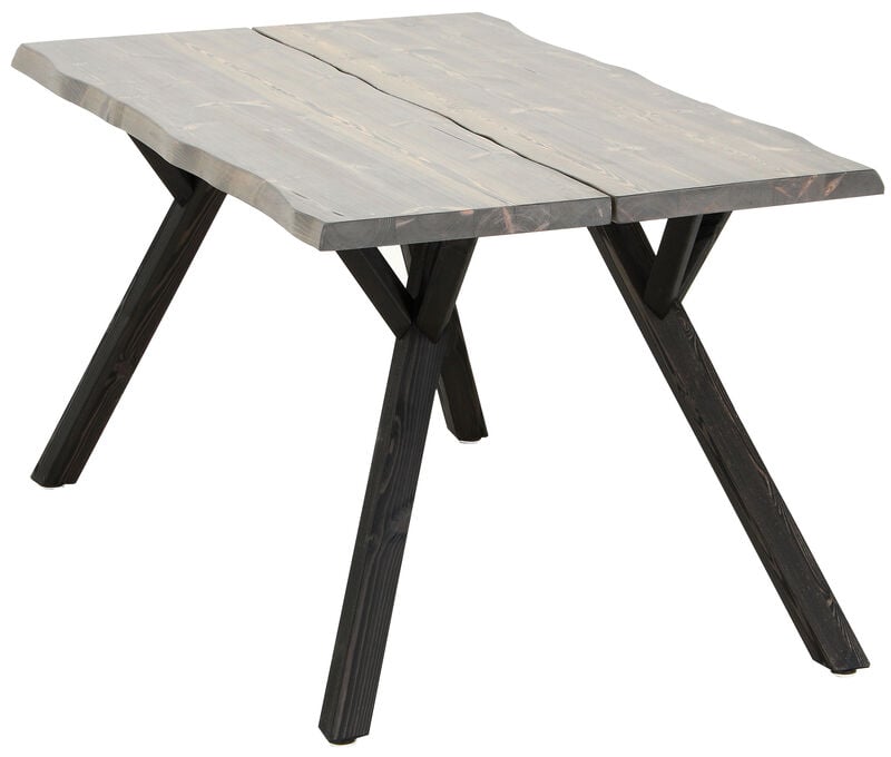 Lana lankkupöytä 150x88 cm savunharmaa/musta - veke.fi