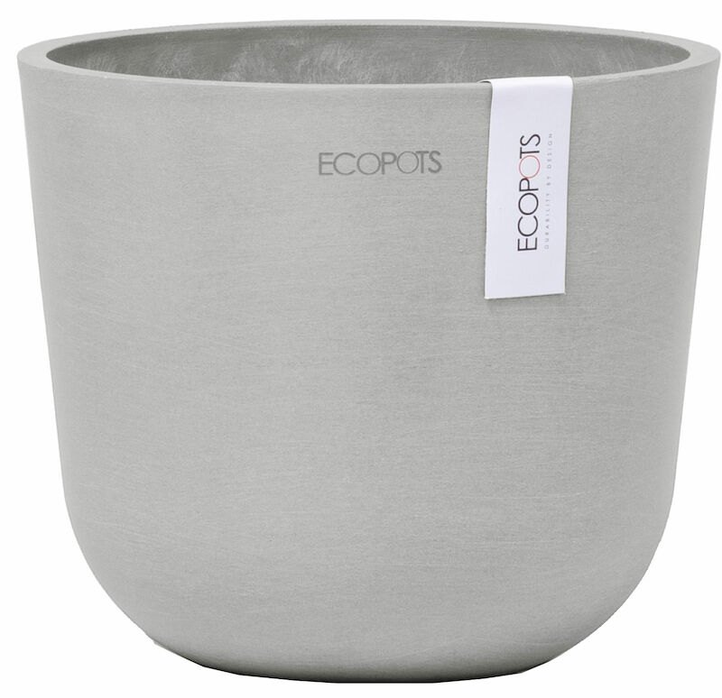 Ecopots Oslo mini ruukku Ø16 cm valkoharmaa - veke.fi