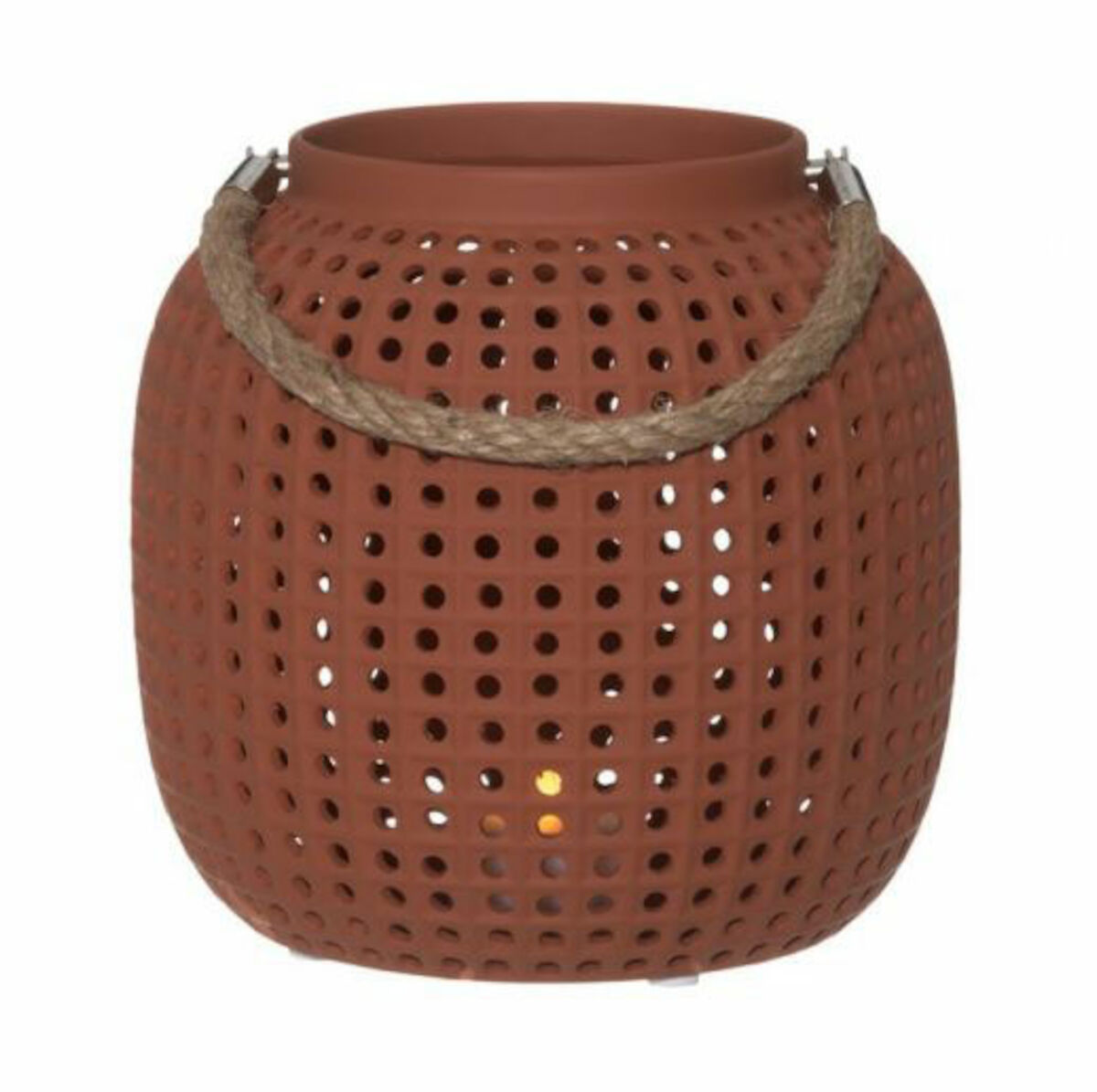 4Living Pisa lyhty Ø16,5x16 cm terracotta - veke.fi