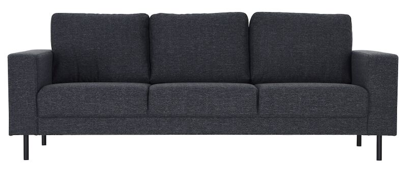 Kairo 3-istuttava sohva musta Hygge 99 - veke.fi