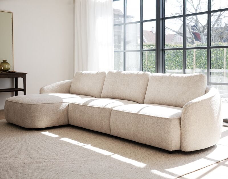 Rowico Home Norris divaanisohva vasen, vaalea beige Anna 2 - veke.fi