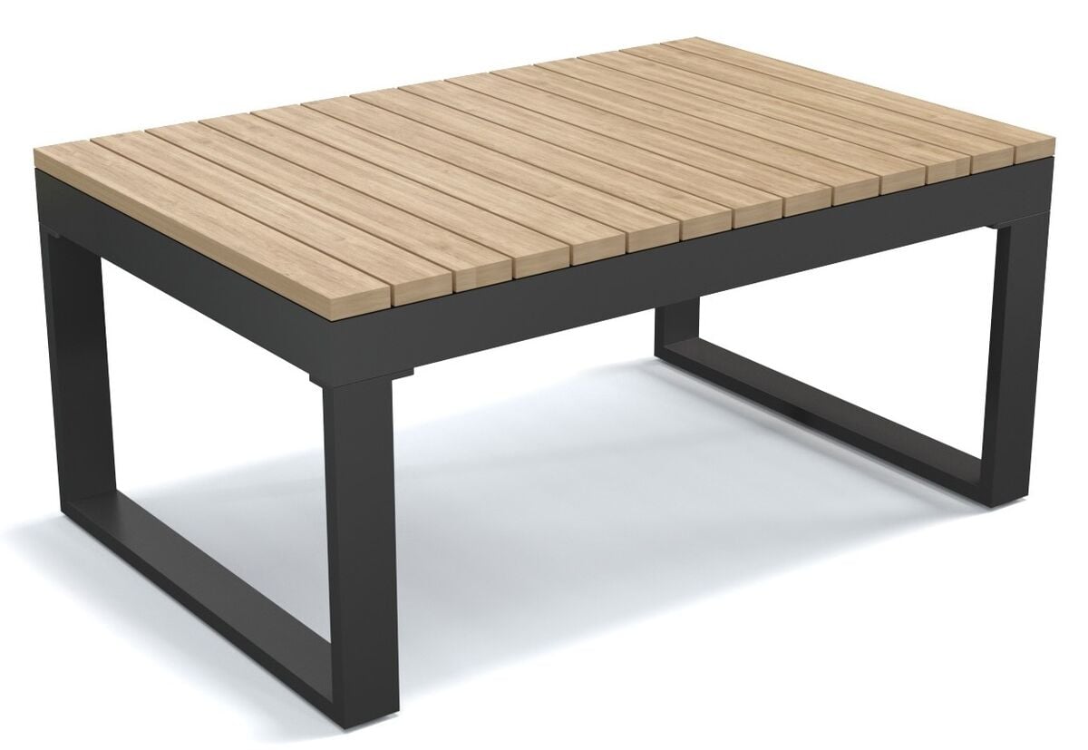 Aava sohvapöytä 90x60x42 cm antrasiitti/ruskea | Veke