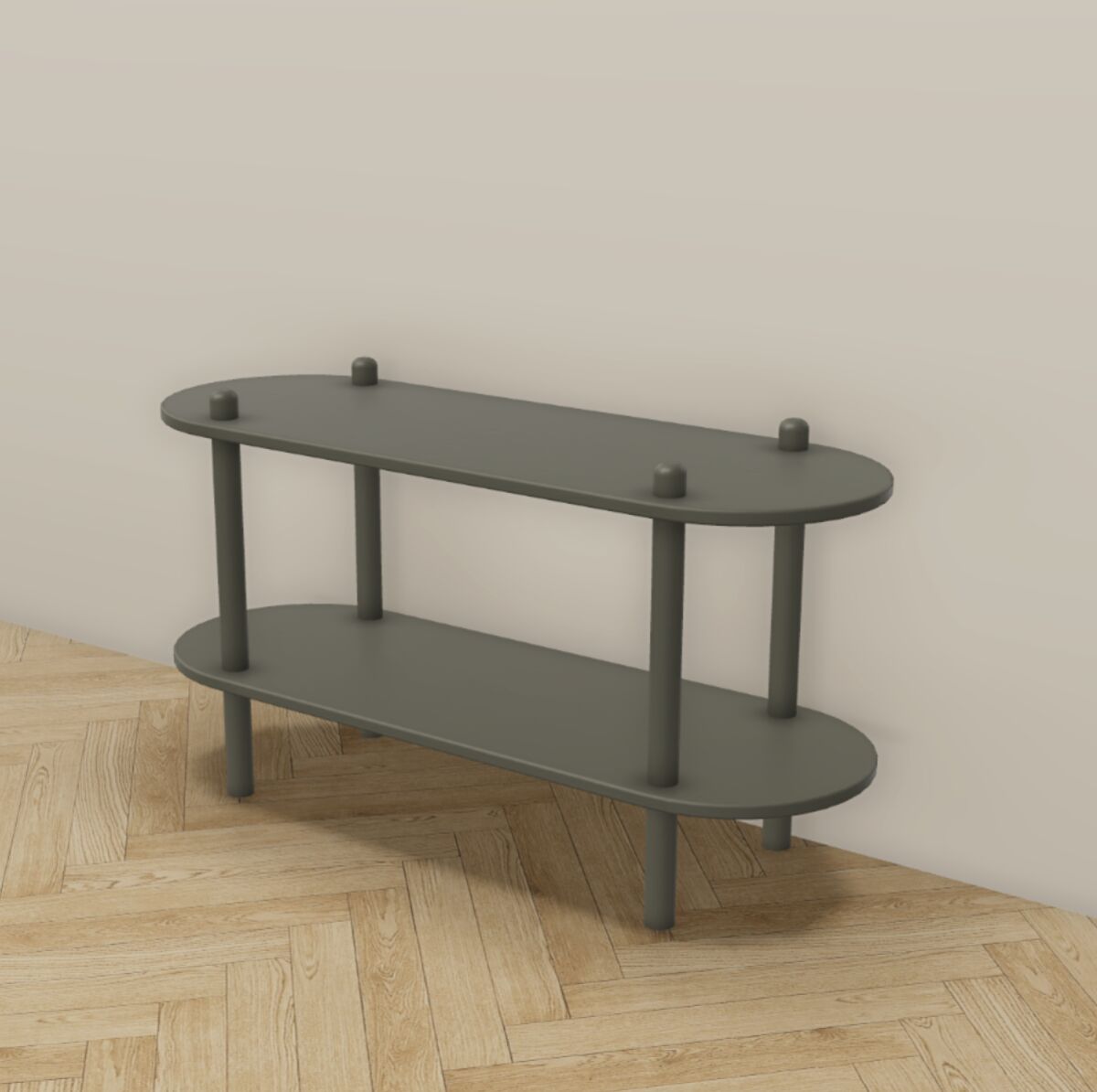 Askel korkea taso 100x35x53,5 cm sammal - veke.fi