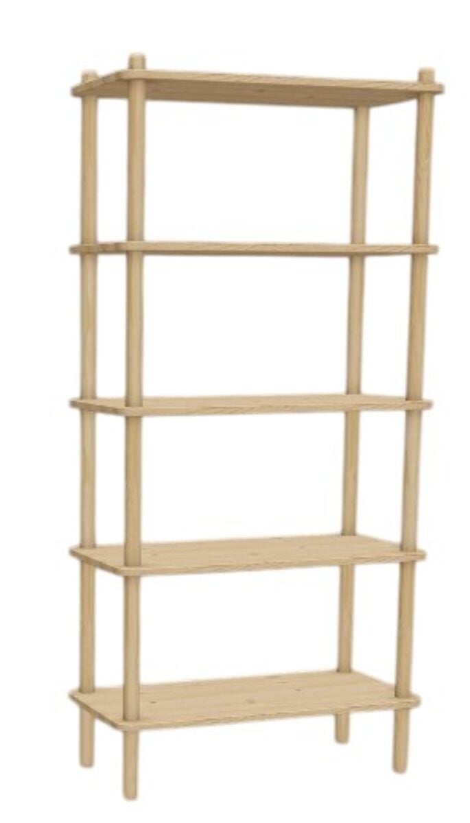 Askel avohylly 73x35x152 cm puuvalmis - veke.fi