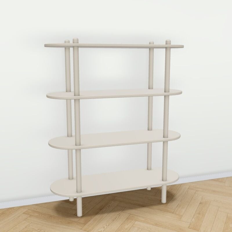 Askel avohylly 100x35x119 cm greige - veke.fi