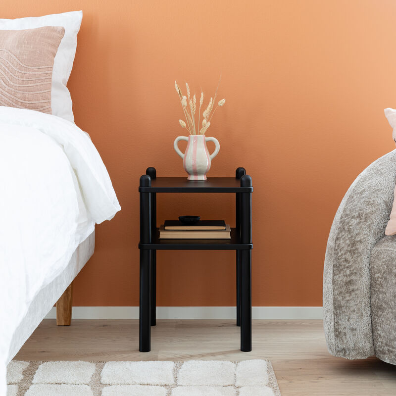 Askel yöpöytä 35x35x48 cm hiili - veke.fi