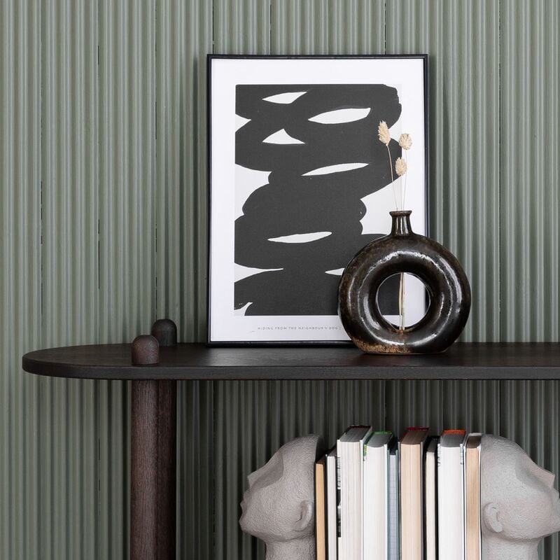 Askel hyllylevy pyöreällä päädyllä 230x35 savutammi - veke.fi