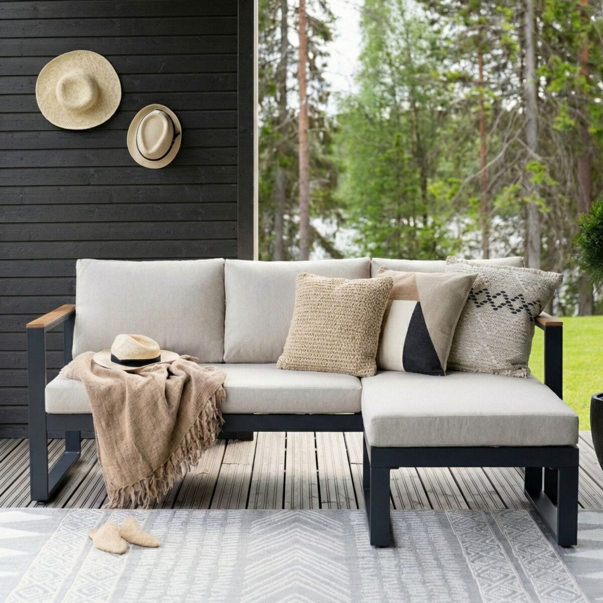 Aava divaanisohva antrasiitti, hiekka pehmusteet | Veke