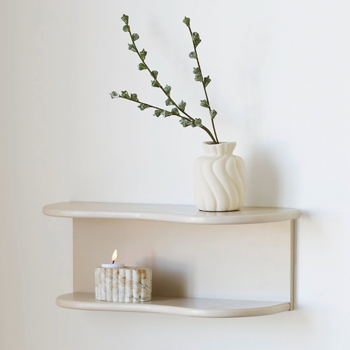 House Nordic Botta seinähylly 44x17,5x18 cm beige - veke.fi